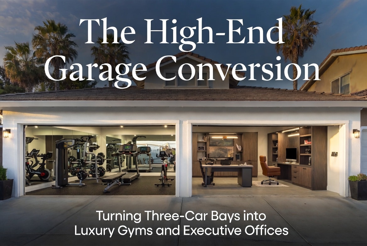 The High-End Garage Conversion: Turning Three-Car Bays into Luxury Gyms ...